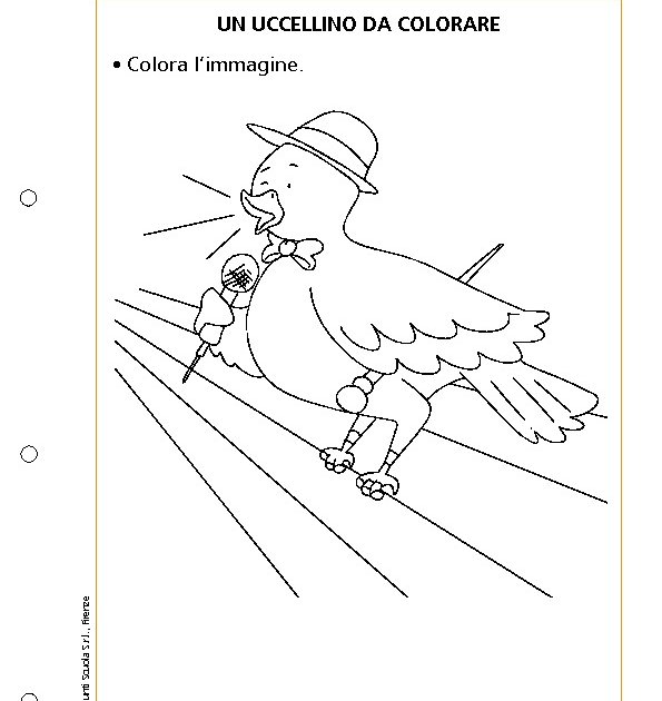Un uccellino da colorare | Giunti Scuola