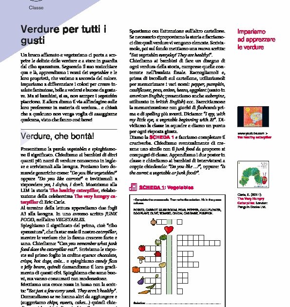 Verdure per tutti i gusti | Giunti Scuola