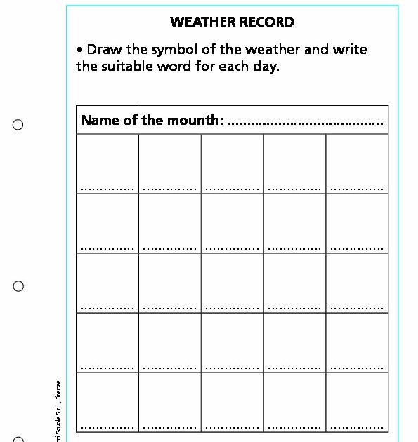 Weather record | Giunti Scuola