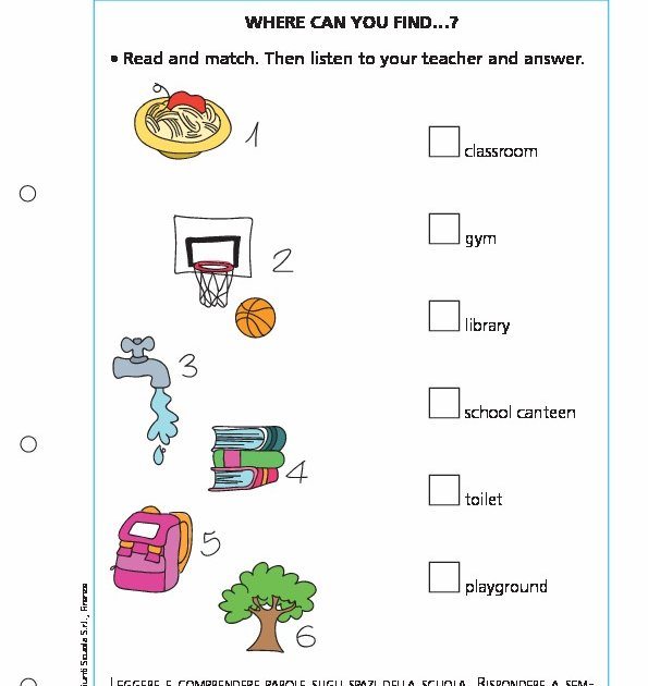 Where can you find...? | Giunti Scuola